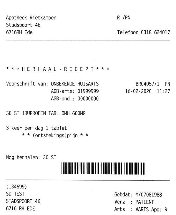 Apotheek Rietkampen | Recept herhalen